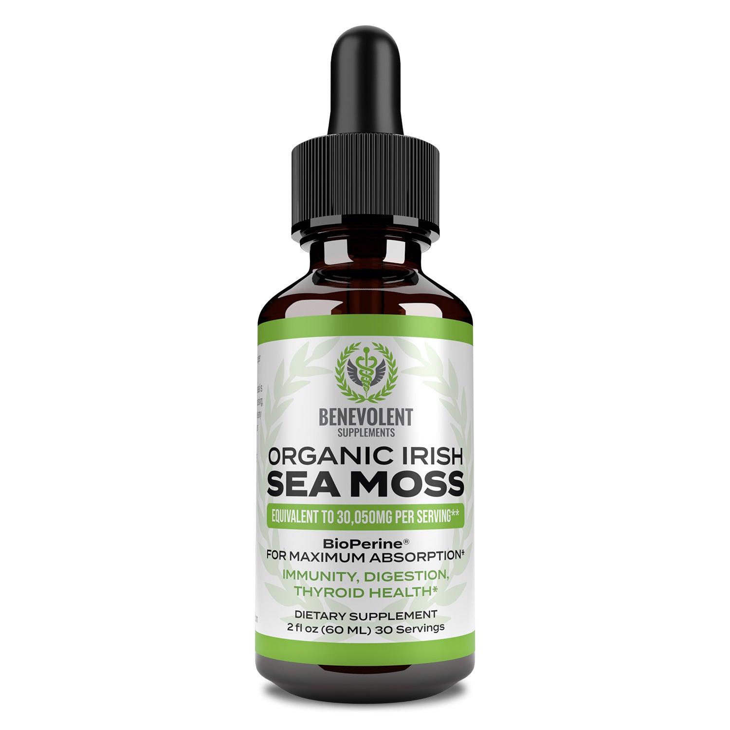 Organic Liquid Irish Sea Moss Drops (30 servings) - Benevolent Nourishment