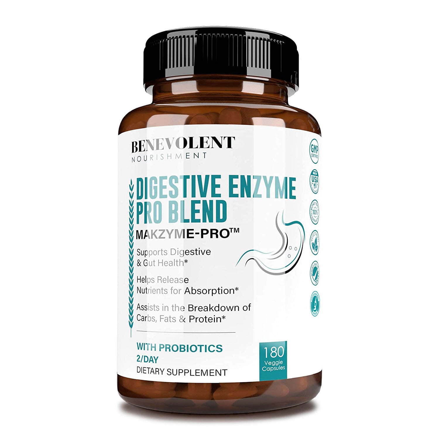 Digestive Enzyme Pro Blend (90 servings) - Benevolent Nourishment