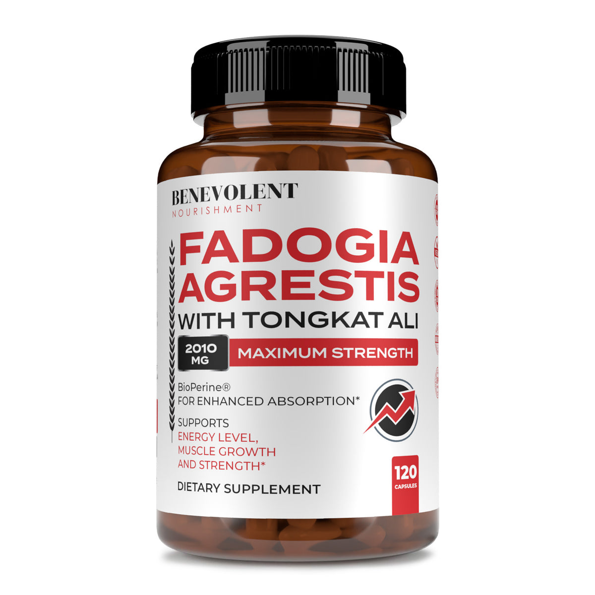 Fadogia Agrestis with Tongkat Ali (120 caps) - Benevolent Nourishment