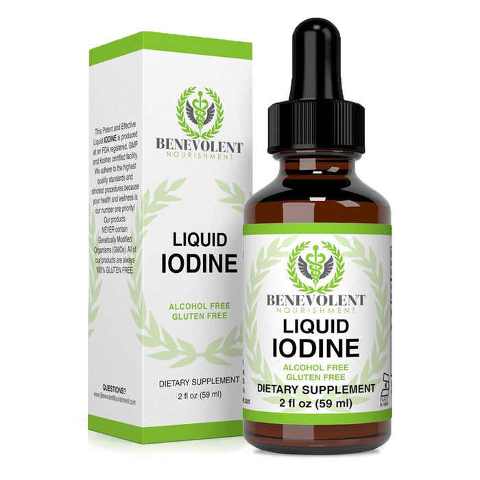 Liquid Iodine Drops (1,300 servings) - Benevolent Nourishment
