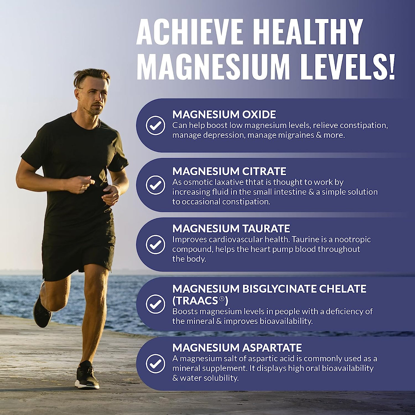 Magnesium Complex 500 mg (120 servings) - Benevolent Nourishment