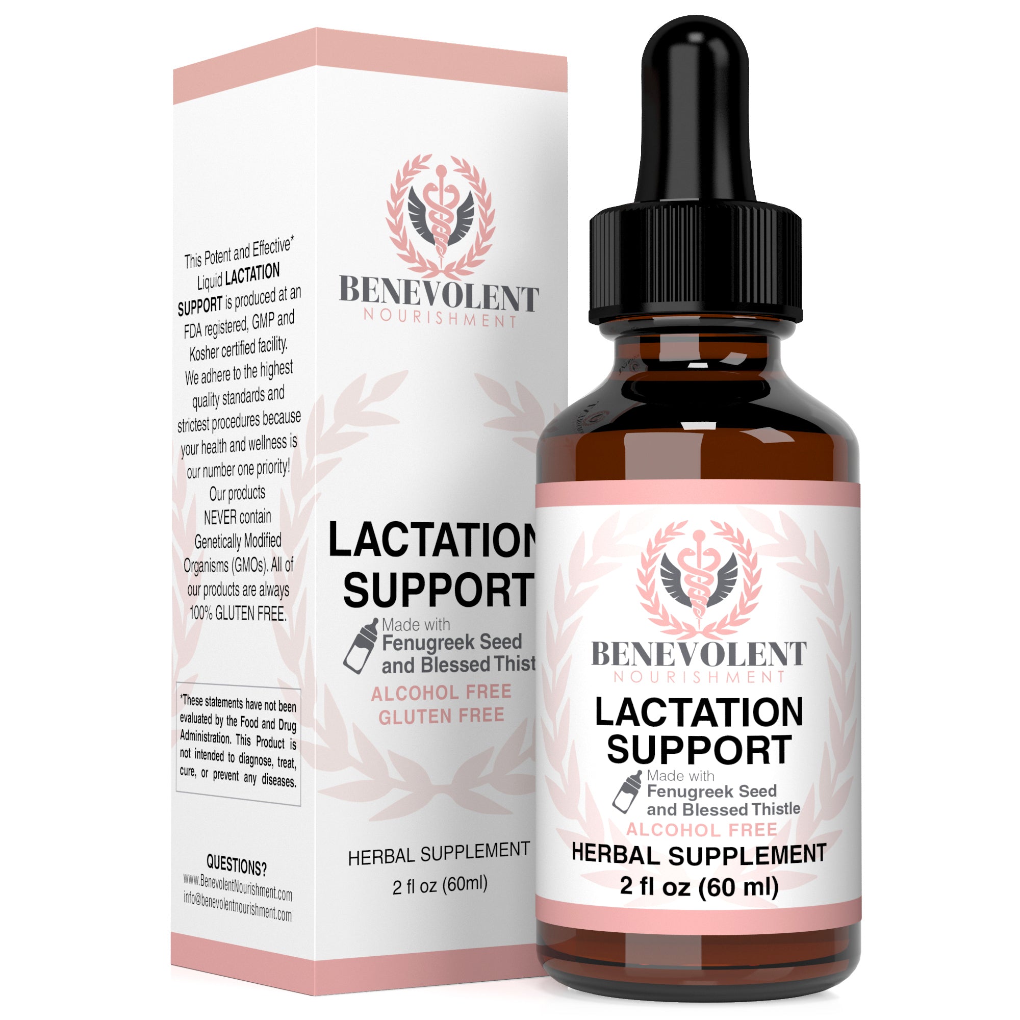 Lactation Support Liquid Drops (60 servings) - Benevolent Nourishment